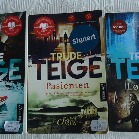 Trude Teige Krimromaner | FINN-torget