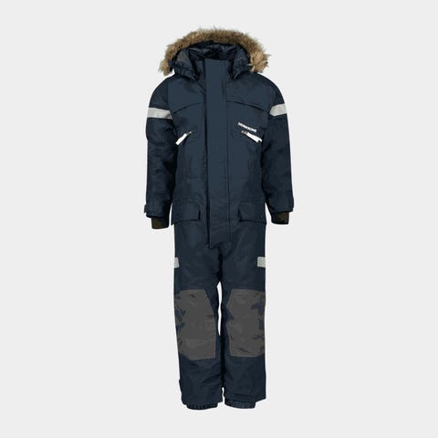 Didriksons Theron Coverall 3 Vinterdress Barn Blå Størrelse 140 Unisex ...