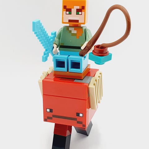 LEGO Minecraft | Alex (min197) & Minecraft Strider (Minestrider02 ...