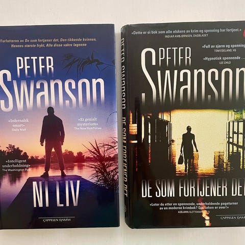 Bokpakke, Peter Swanson og C. J Tudor | FINN-torget