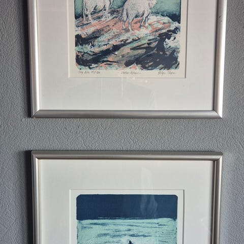 Flott akvarell fra Ølen. Malt av Frans Fransson 2003. Selges HBO 500 ...