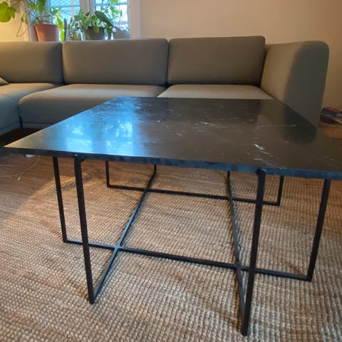 Sofa bord marmor design | FINN-torget