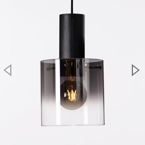 Vegglampe i sotet glass | FINN-torget