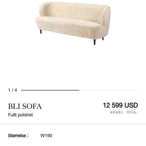 Woood Sofa Bean, høyre, økoskinn | FINN-torget