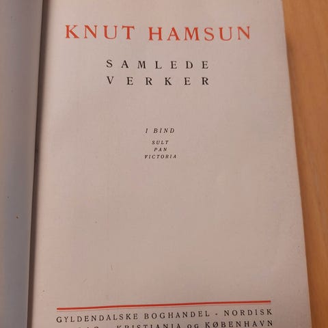 Knut Hamsund -Samlede verker | FINN-torget