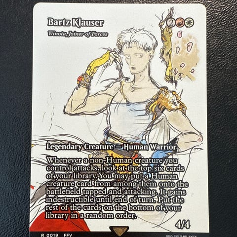 Balthier and Fran rare borderless Magic the gathering samlekort | FINN ...