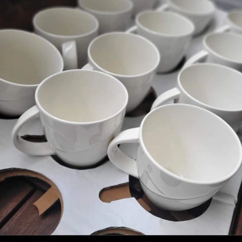 12 stk hvite kaffekopper | FINN-torget