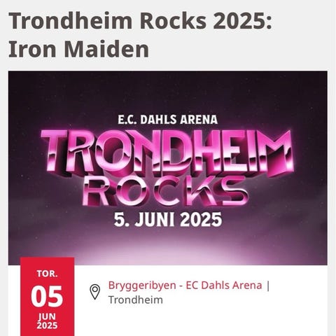 3 billetter til Trondheim Rocks | FINN-torget