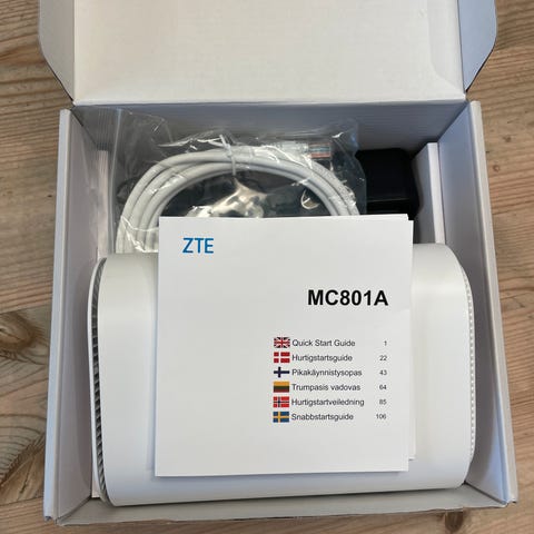 ZTE MC888A Pro Router Hvit 5G Wi-Fi 6 | FINN-torget
