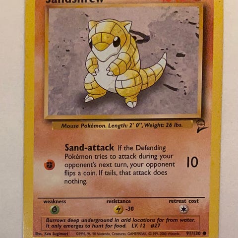 Pokemon-kort common Nidoran fra base set 2 1999-2000 #83/130 | FINN-torget