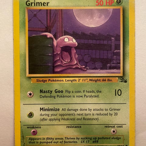 Pokemon-kort common Nidoran fra base set 2 1999-2000 #83/130 | FINN-torget