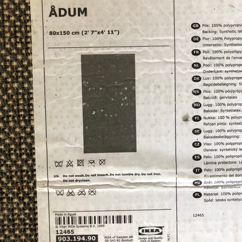 Ådum gulvteppe fra Ikea | FINN-torget