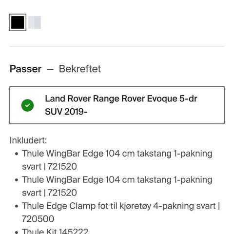 Thule WingBar Edge takstativ til BMW IX | FINN-torget