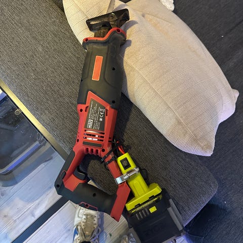 Meec Tools 18v skrutrekker, Vinkelsliper, Multiverktøy, 4.0Ah Batteri ...