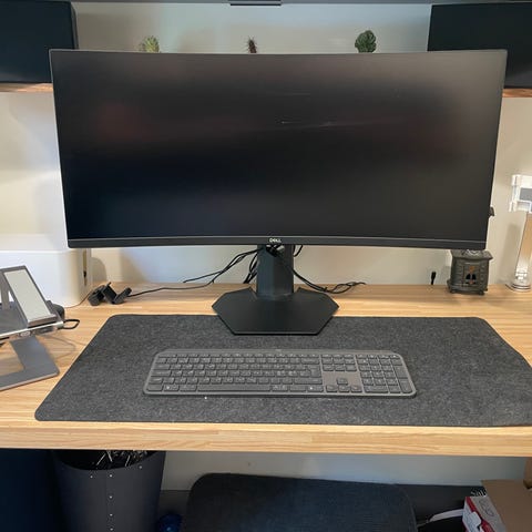 Dell 34" LED Curved U3415W 3440x1440 IPS, 5ms, 2m:1, Speakers, HDMI 2.0/mDP/DP | FINN-torget
