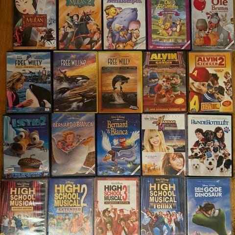 LEGO Movie 2, Toy Story 4, Angry Birds 2, Trolls World Tour DVD filmer ...