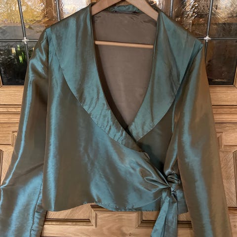 Jakke i crincle merinoull str. XL fra Mikko | FINN-torget