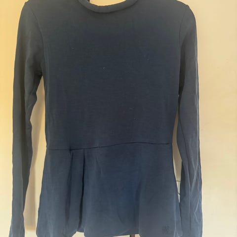 WoolLand Genser Merinoull Blå Dame L (ammegenser) gravidtøy | FINN-torget