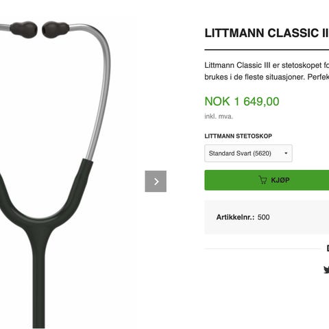 Littmann Classic III Stetoskop rosa | FINN-torget
