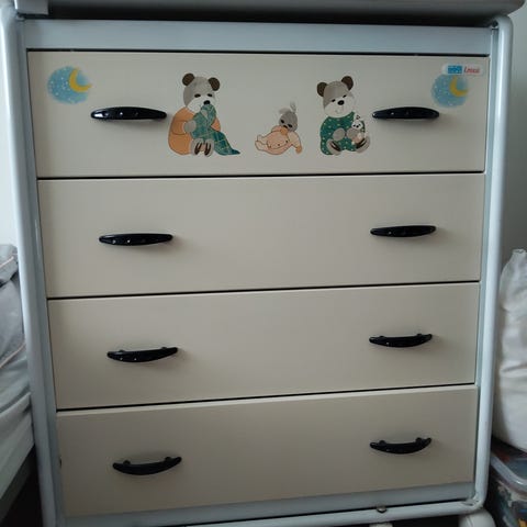 Vintage stellekommode/barnekommode med stellematte og skuffer. | FINN ...