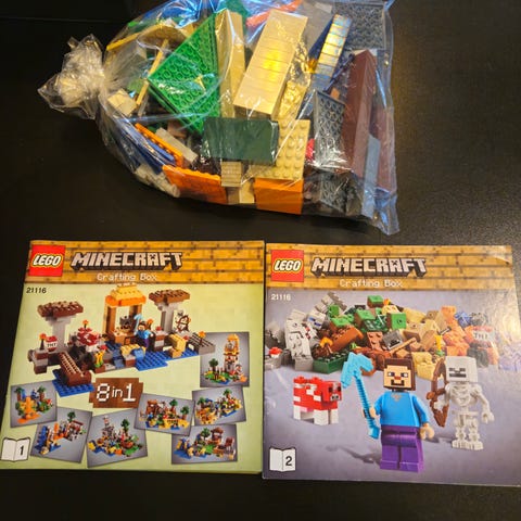 Lego Minecraft Konstruksjonsboks 3.0 21161 selges | FINN-torget
