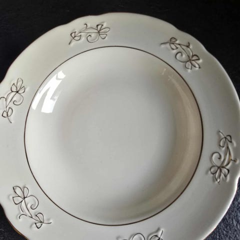 2 EGERSUND DYPE TALLERKNER . HERMOD MED GULL. | FINN-torget