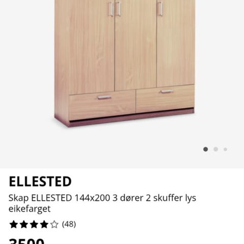 2 x IKEA Bergsmo skapdører selges | FINN-torget