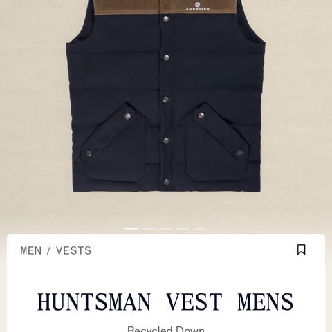 Amundsen Heroes Wool Fleece Vest, str. M, Herre | FINN-torget