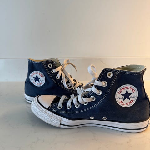Converse Chuck Taylor All Star Sneakers Høye Marineblå Størrelse 39.5 ...