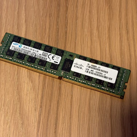 Serverminne – 2 × 32 GB DDR4 RDIMM (totalt 64 GB) | FINN-torget