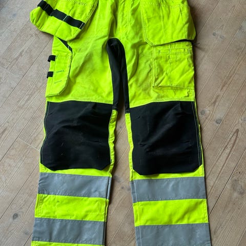 Snickers Workwear bukse gul/sort str 48 | FINN-torget