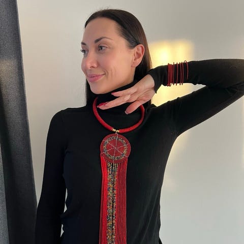 Et Afrikansk Maasai halskjede | FINN-torget