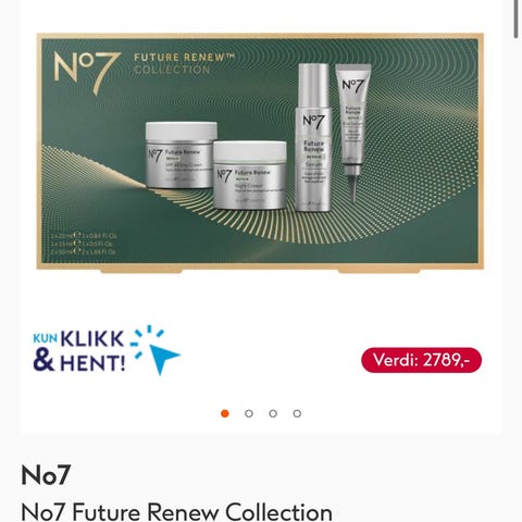 No7 Future renew Collectiob verdi kr 2789,- | FINN-torget