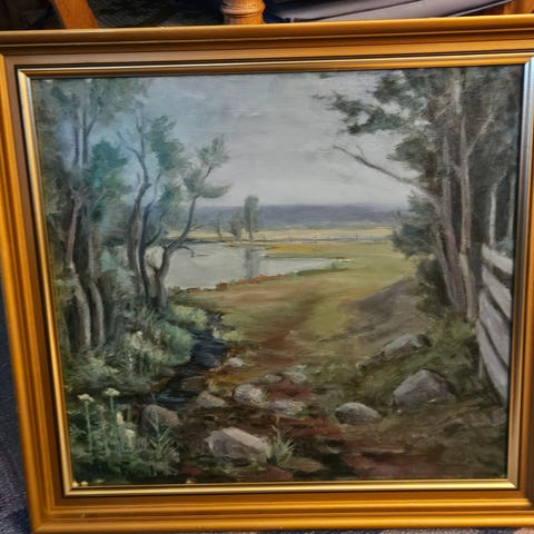 Atle Urdal Maleri Landskap 24x24 cm | FINN-torget