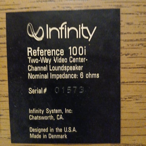 Infinity høyttaler elementer selges. | FINN-torget