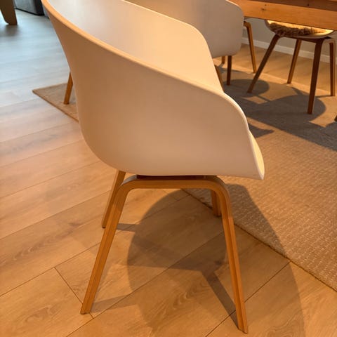 2 stk Hay HEE dining chair white | FINN-torget