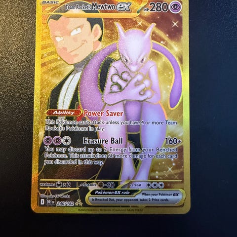Team Rocket's Mewtwo ex #240 Pokemon Destined Rivals PSA 10 | FINN-torget