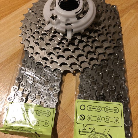 8 delt Shimano CS-HG51, CN-HG71. Cassette/Chain | FINN-torget
