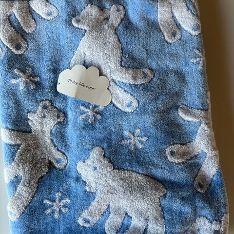 Mykt ullpledd til baby - blått, 140 × 90 cm | FINN-torget