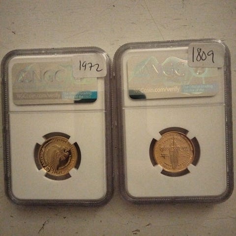 2023, Verdens minste gullmynter, 999 gull. | FINN-torget