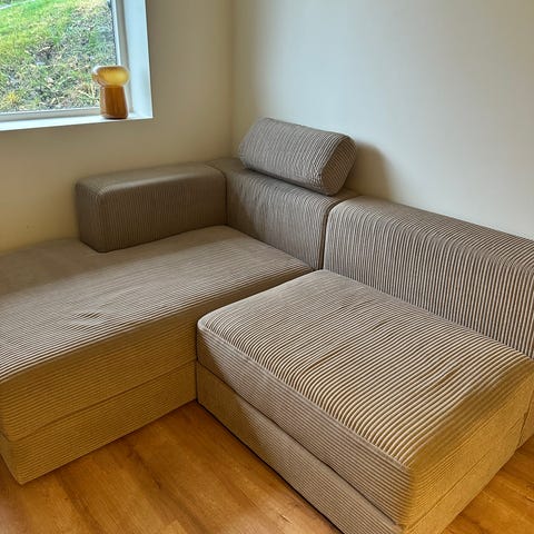 Isa Modulsofa 1,5 seter uten armlener fra Kid, natur | FINN-torget