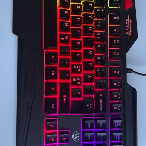 Acer KD1 Gaming Tastatur Svart og Rød | FINN-torget