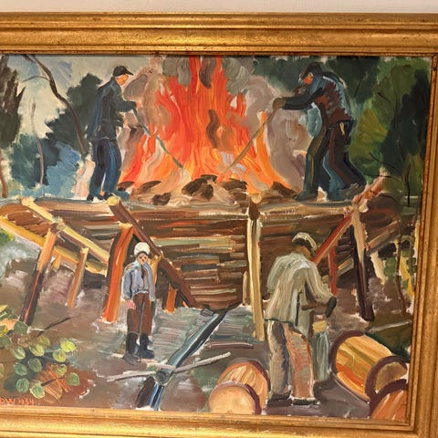 Atle Urdal oljemaleri - Morgenlys over Grimstadskjærgården | FINN-torget