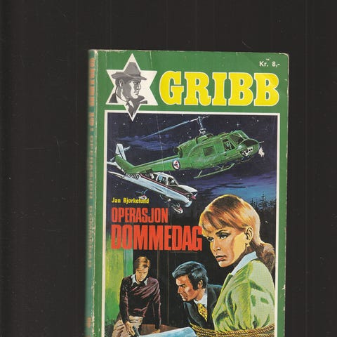 Sverre Vegenor Gribb Argus-øyet Bok en GRIBB- Klassiker 1974 Nr. 11 ...