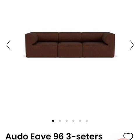 Woood Sofa Bean, høyre, økoskinn | FINN-torget