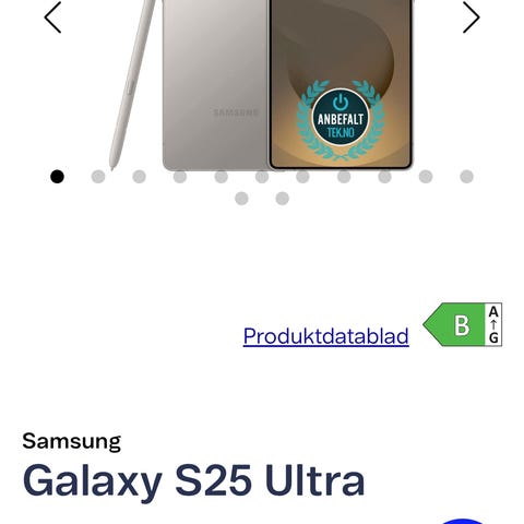 Samsung Galaxy S25 Ultra 512GB Titanium Black | FINN-torget