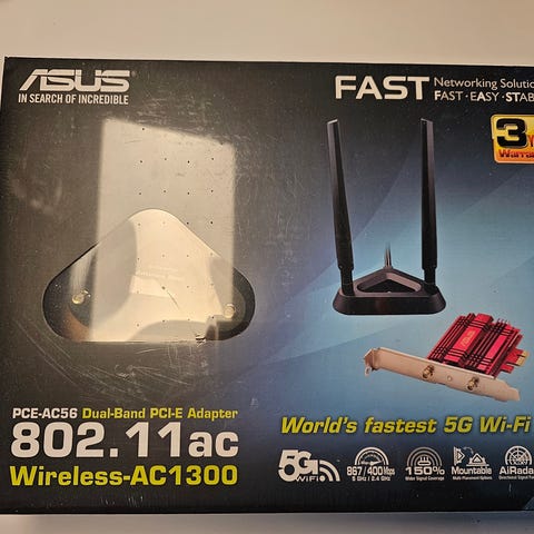 ASUS PCE-AX1800 WiFi-adapter PCIe AX1800 svart | FINN-torget