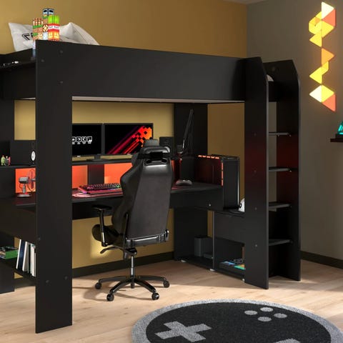 X Rocker gaming seng med gaming pult. Loftseng. | FINN-torget