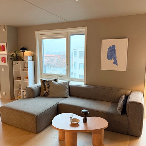 Woood Sofa Bean, høyre, økoskinn | FINN-torget