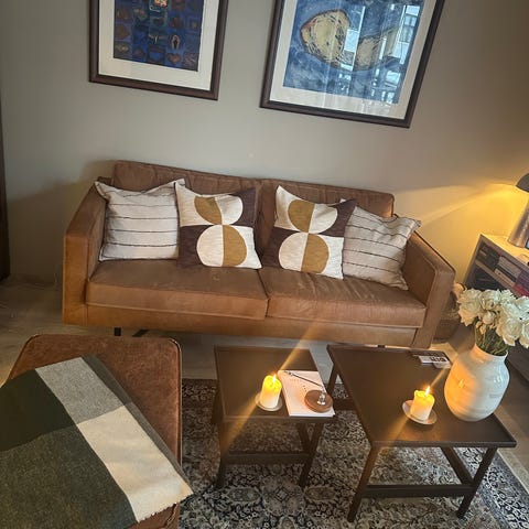 Woood Sofa Bean, høyre, økoskinn | FINN-torget